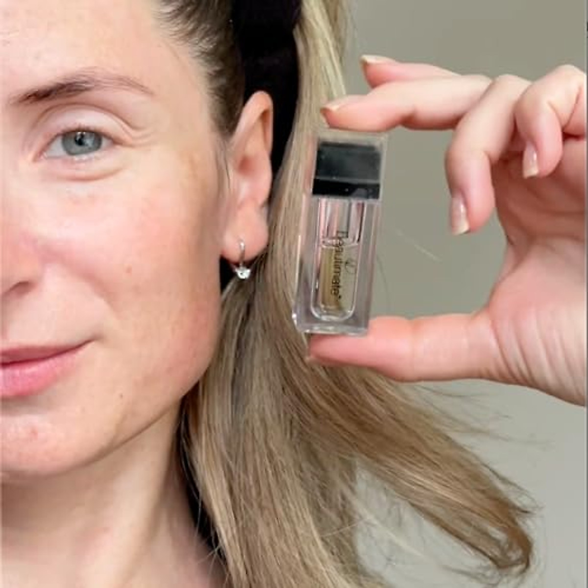 beautimate Microneedling Hydra Stamp - Derma Stamp and Serum Infusion Tool - Microneedle Skincare Tool for Home Use - For Face, Hair, and Beard - 0.25mm