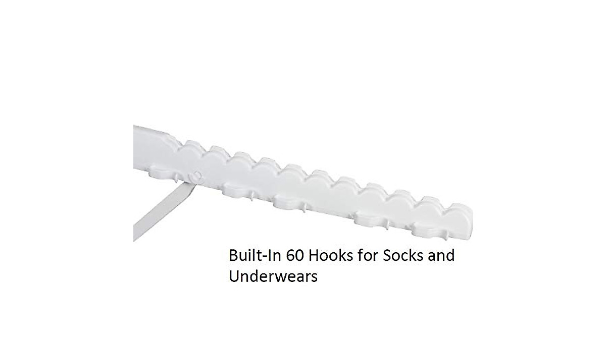 Home Solution Foldable Clothes Drying Rack – 2-Tier, Adjustable Height
