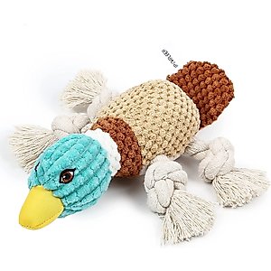 IPORLEER Squeaky Dog Toys, Stuffed Dog Toys for Large Dogs, Soft & Durable Plush Dog Chew Toys with Crinkle Paper for Puppies