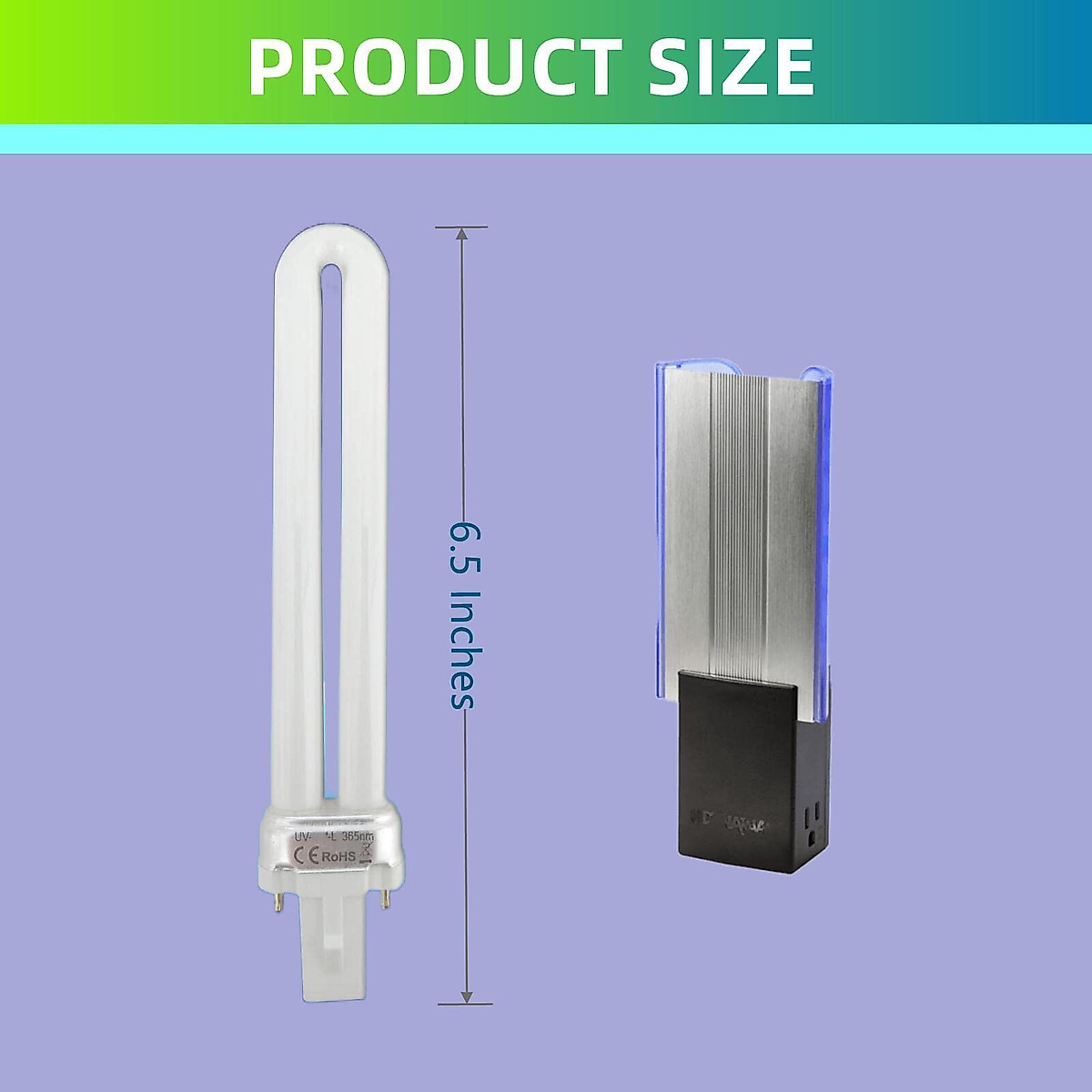 amgolibi 6 Pack Compatible with DynaTrap 21050 Replacement Bulb 9W Light for DT3009, DT3019 DT3039 6.5 Inch Length