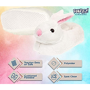 Silver Lilly Fuzzy Animal Slippers for Women & Men, House Shoes, Teddy Bear, Cow, Cute, Great Mother's Day Gift for Mom, Wife, Daughter