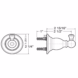 Design House 561050 Oakmont Robe Hook, Oil Rubbed Bronze