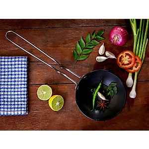 Vinod Hard Anodized Tadka Pan (Large), 3.25 mm thick