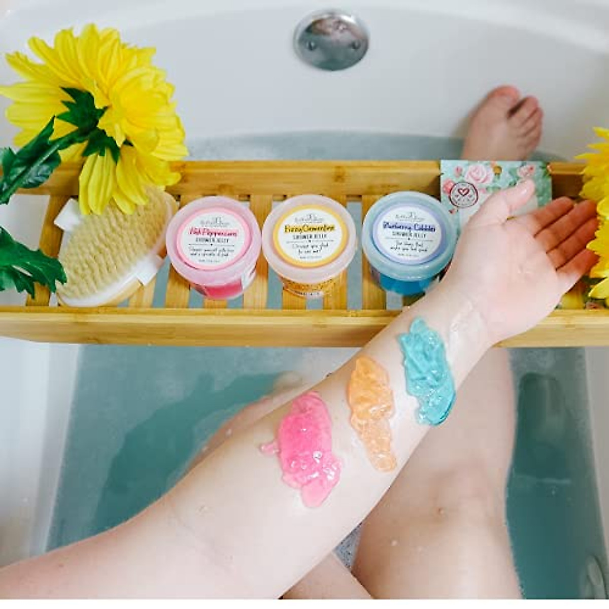 Bella & Bear Tutti Frutti Shower Jellies, cute gifts for teenage girls and tweens, pack of 3 x 3oz