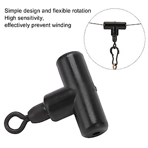 15pcs T Shape Sleeve Swivels T Shape 3 Way Swivel Connector Cross Line Fishing Tackle Accessory