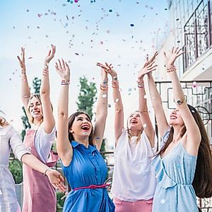 Yowivon Colorful Clay Bead Bracelet Stretch Stackable Beaded Bracelets Friendship Bracelets Bulk Preppy Birthday Party Bracelets Summer Beach Surfer Ankle Bracelets for Women