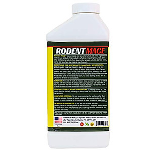 Nature’s MACE Rodent Repellent 40oz Concentrate/Covers 16,800 Sq. Ft. / Repel Mice & Rats/Keep mice, Rats & Rodents Out of Home, Garage, attic, and Crawl Space/Safe to use Around Children & Pets