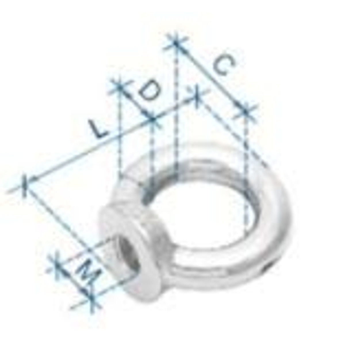 US STAINLESS 2 Pieces Stainless Steel 316 Lifting Eye Nut 1/4" UNC Heavy Duty Marine Grade Pitch of 20