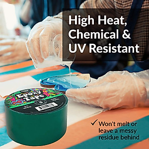 Resin Tape for Epoxy Resin Molding and Epoxy Mold Release for Epoxy Resin Thermal Adhesive Tape for Micro Pour Epoxy Resin Tape and Form with UV Resistance Epoxy Tape - 2 inch Wide 150 Feet Long