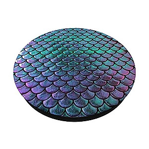 Opalescent Vibrant Mermaid Color Turquoise Blue Violet Green PopSockets Swappable PopGrip