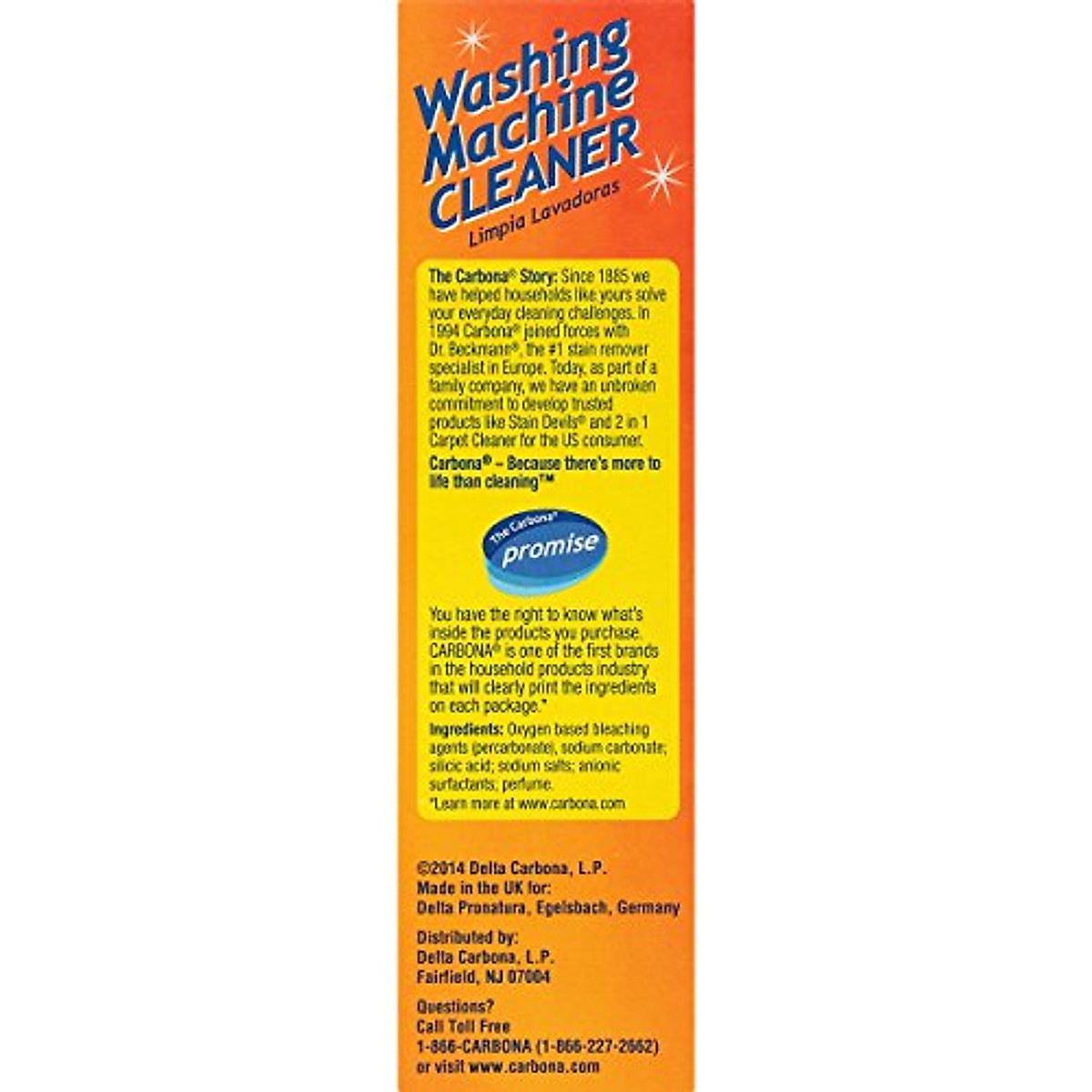 Carbona® Washing Machine Cleaner | Eliminates Odor & Residue | 3 Count, 1 Pack