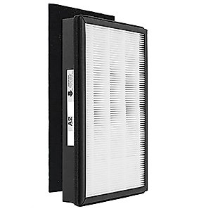Prinko 4-Pack A2 H13 True HEPA Replacement Filter, Compatible with Filtrete 3M A2 Room Air Purifier FAP-C02-A2, FAP-C03-A2, FAP-T03-A2, FAP-SC02L, Part No.1150101, Filter Size A2 (4)