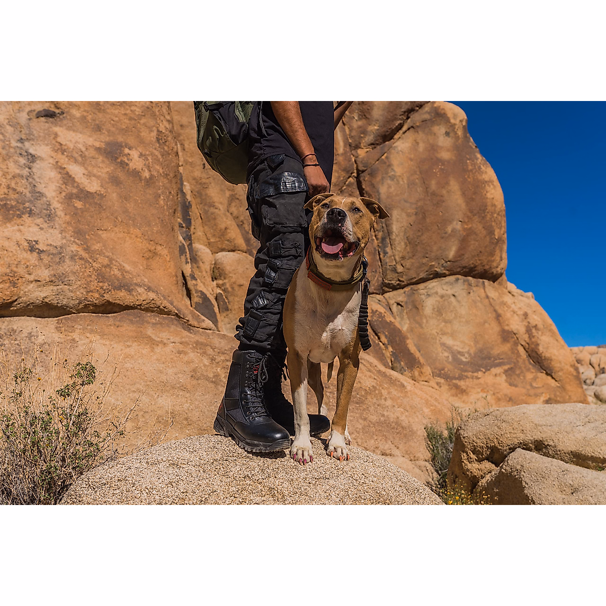 ROCKROOSTER VEGA - Men's Tactical Boots 8 Inches Lightweight Combat Outdoor Rubber Outsole Boots AB2663-10.5