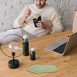 Pot Holders Heat Resistant Cotton Hot Pads: Green Oven Pot Holder with Loop Washable Coaster Potholder Dish Mats for Baking Cooking Kitchen Accessories 2pcs Hot Pads Pot Holders