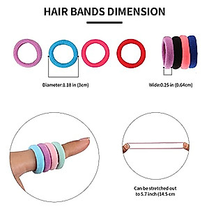 200Pcs Baby Hair Ties, Elastic Toddler Hair Ties, Multicolor Small Seamless Rubber Hair Bands Ponytail Holders for Infants Girls and Kids