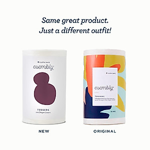 Esembly Cloth Diaper Inner (Size 2, 3 Pack) and Tossers (2 Pack) - Reusable and Absorbent Inner with Fragrance-Free and Chlorine-Free Disposable Liner