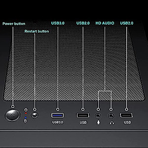 Computer Cases,Mid-Tower PC Gaming Case ATX/M-ATX/ITX - Front I/O USB 3.0 Port - Acrylic Glass Side Panel - 200mm Big Fanm - 5 RGB Fans (Color : Black)
