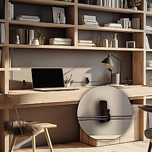 WISTTUPER Adhesive Hooks for Outdoor String Light, Cable Clip for Christmas Light Outdoors String Lights Clip,Adhesive for Patio Hold Fence Hangers and Christmas Lighting Strips Hook (Black)