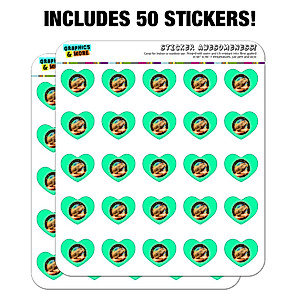 Just as Bad as Iguana Be Tropical Island Beach Surf Heart Shaped Planner Calendar Scrapbook Craft Stickers