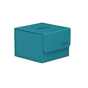 Ultimate Guard Sidewinder 133+, Deck Box for 133 Double-Sleeved TCG Cards, Petrol, Magnetic Closure & Microfiber Inner Lining for Secure Storage