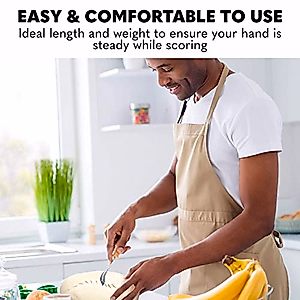 Orblue Bread Lame Dough Scoring Tool for Artisan Bread, Razor and Lame Bread Tool with 12 Blades Included