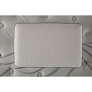 Serta Perfect Sleeper Copper Infused Memory Foam Pillow, Oversized Traditional, 1 Count (Pack of 1),White, 25-Inch (Length) by 16-Inch (Width) by 5.50-Inch (Height)