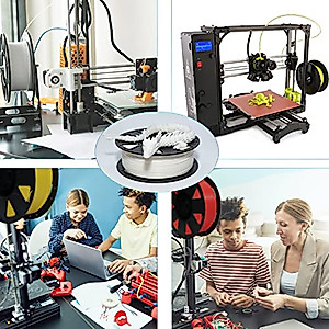 RongTong 3D Printer Filament PLA Plus (PLA+) 1.75mm Grey, PLA + Filament 1kg Spool (2.2lbs) Toughness, 3D Printing Filament PLA Pro, Fit Most FDM Printers, Dimensional Accuracy +/- 0.03mm