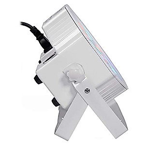 (8) Rockville RockPAR50 LED RGB Compact Par Can DJ/Club/Stage DMX Wash Light - White