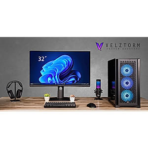 Velztorm Rivex CTO Gaming Desktop (Intel i9-12900K 16-Core, GeForce RTX 3090 24GB, 64GB DDR5 4800MHz, 1TB PCIe SSD + 2TB HDD, RGB Fans, 240 mm AIO, 1000W PSU, WiFi 6, BT 5.2, Win 10 Home)