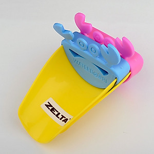 Zeltababy 2 Pieces Crab Water Spout Faucet Extender Sink Handle Extender Hand Washing Helper for Toddlers Kids Babies, Color Random