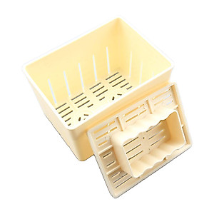 caralin Tofu Press Mold Maker Cheese Pressing Mould Kitchen Homemade Making Mold Case Food Grade PP Baking Tray