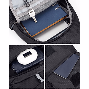 WATERFLY Packable Small Crossbody Sling Backpack Shoulder Chest Bag Daypack for Hiking Traveling