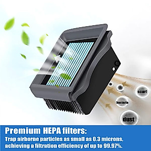 Floor ONE S5 Brush Roller Replacement Parts for Tineco Floor ONE S5/ Floor ONE S5 PRO 2 Cordless Wet Dry Vacuum Cleaner, 4 Pack Brush Roller, 4 Pack HEPA Filters and 1 Pack Cleaning Brush