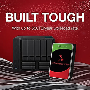 Seagate IronWolf Pro 16TB Enterprise NAS Internal HDD Hard Drive – CMR 3.5 Inch SATA 6Gb/s 7200 RPM 256MB Cache for RAID Network Attached Storage, Rescue Services - FFP g (ST16000NTZ01)