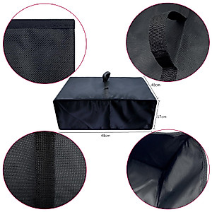 Wanty Heat-Resistant Waterproof Dust-Proof Nylon Fabric Dust Cover Case Protection for Secura 1700-Watt Stainless-Steel Triple Basket Electric Deep Fryer