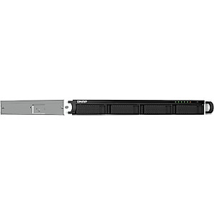 QNAP TS-464U-RP-8G-US 4 Bay High-Speed Rackmount Dual-2.5GbE NAS Intel® Celeron® N5105/N5095 CPU, 8GB DDR4 Memory and 2.5GbE (2.5G/1G/100M) Network Connectivity (Diskless)