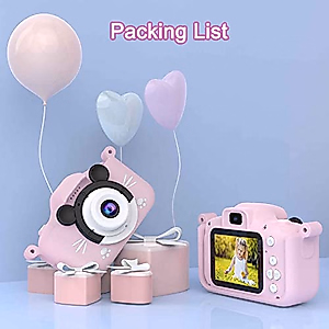 Spturn Kids Camera, 1080P HD Camera for Kids with 32 GB Card, 20MP Kids Digital Camera for Girls Boys Children Age 3-12 Year Old, Perfect Christmas Birthday Festival Gifts for Toddler (Pink)