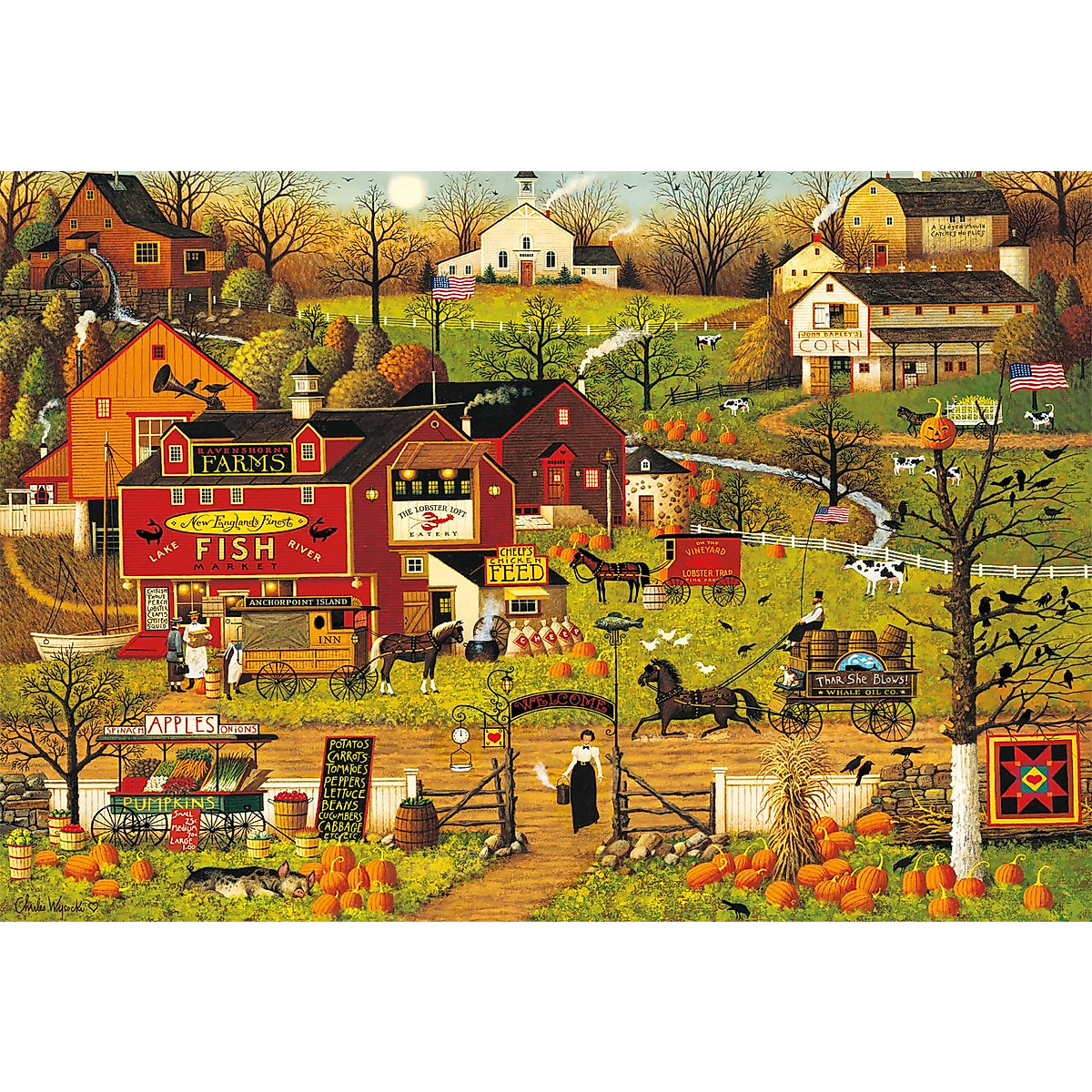 Buffalo Games - Blackbirds Roost at Mill Creek - 2000 Piece Jigsaw Puzzle