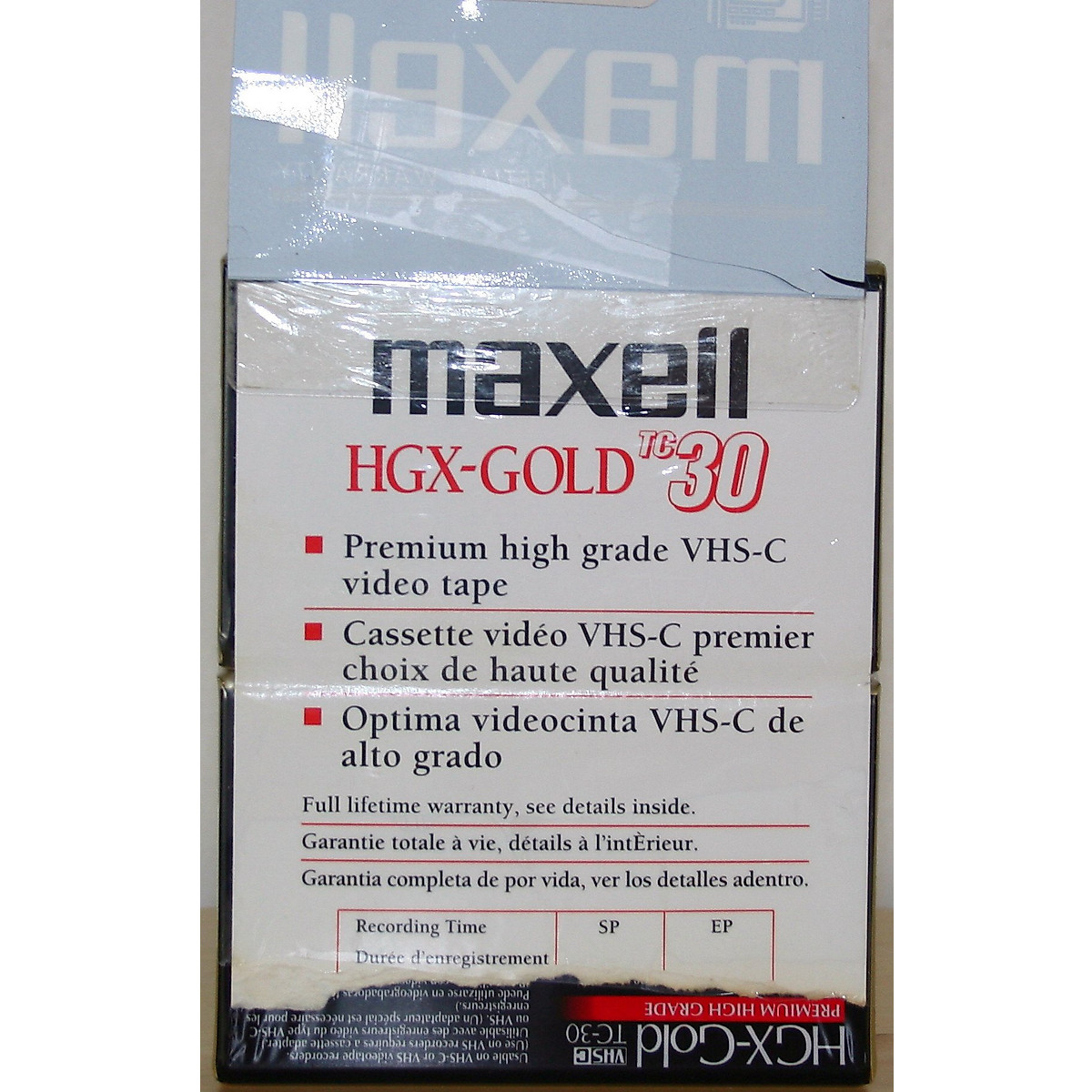 Maxell 203020 HGX-Gold TC-30 Camcorder Video Cassette, 2 Pack