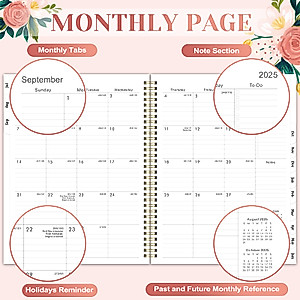 Monthly Planner 2023-2025 - Jul. 2023 - Jun. 2025, Monthly Calendar 2023-2025, 9" x 11", 2 Year Monthly Planner with Monthly Tabs, Flexible Cover,Twin-Wire Binding, Perfect Organizer