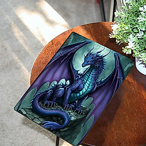 Rossy Case for Samsung Galaxy Tab A8 Case 10.5 inch 2022 Slim Lightweight PU Leather Adjustable Smart Stand Cover with Auto Wake/Sleep for Samsung Tab A8 2022 (SM-X200/X205/X207),Dragon