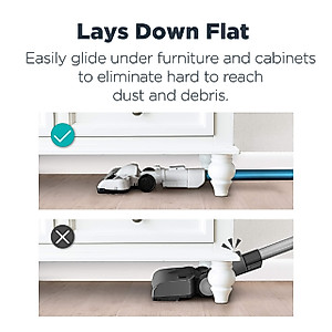 Eureka RapidClean Pro Lightweight Cordless Vacuum Cleaner, High Efficiency Powerful Digital Motor LED Headlights, Convenient Stick and Handheld Vac, Essential, White
