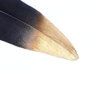 Serounder Quill Pen Set, Classical Calligraphy Fountain Pen Feather Quill Dip Pen Ink Bottle Set with Gift Box (Black)