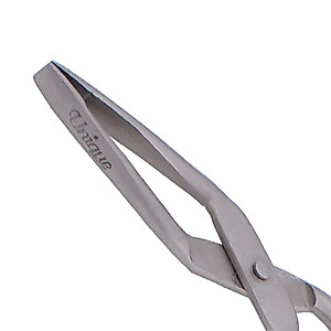 Tweezers - Eyebrow Scissor Handle Tweezer - Straight Tip, German Stainless Steel, Hair Removal, Facial - By The Unique Edge