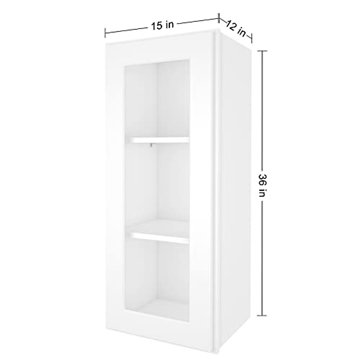 LOVMOR Wall Mounted Cabinet, Medicine Cabinet, Over-The-Toilet Storage with Soft Close Door & Adjustable Shelf for Bathrooms, Kitchens(Glass Not Included).