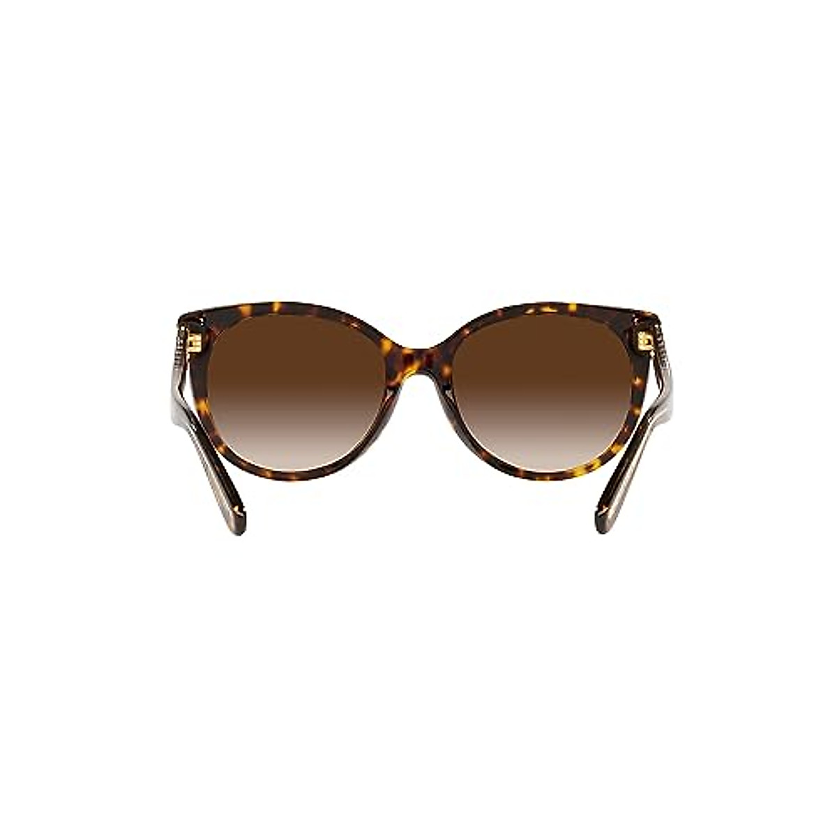 Coach HC8321 Sunglasses, Dark Tortoise/Brown Gradient, 55 mm