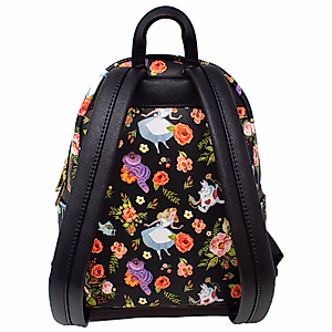 Loungefly X Disney Alice In Wonderland AOP Allover Print Mini Backpack