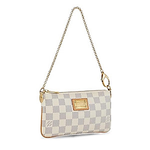 Louis Vuitton, Pre-Loved Damier Azur Pochette Milla MM, White