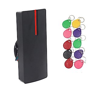 No Relay Access Control Reader Proximity Card Reader Wiegand 26/34 Bit Output Door Access Reader Waterproof IP68 Access Control 125KHZ Card Reader with 10 Color Key