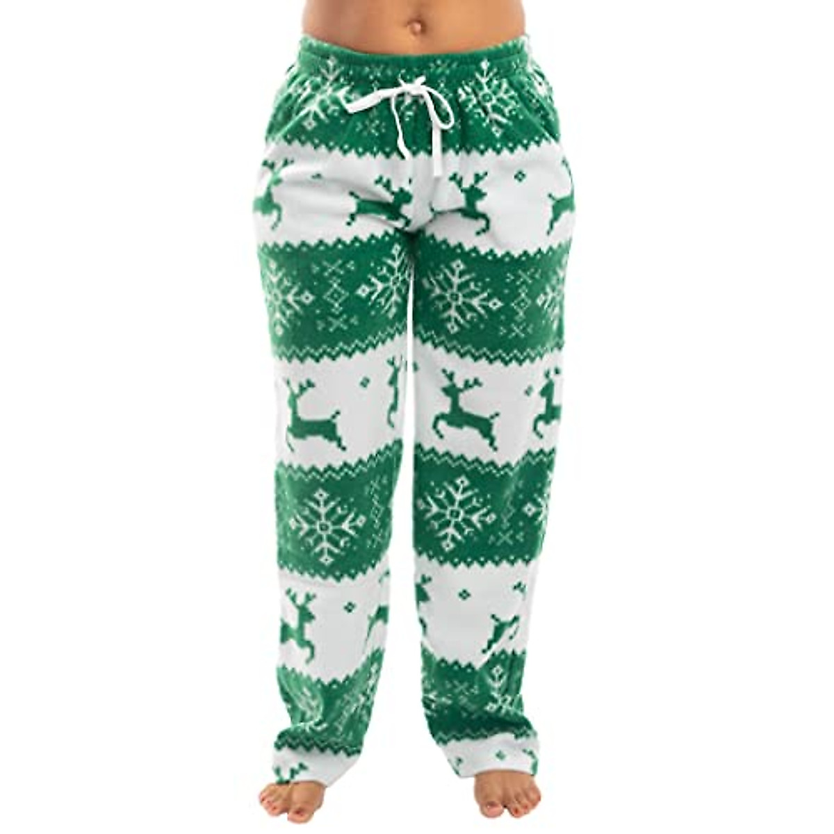 Forever Lazy Men's Reindeer Fleece Pants - L